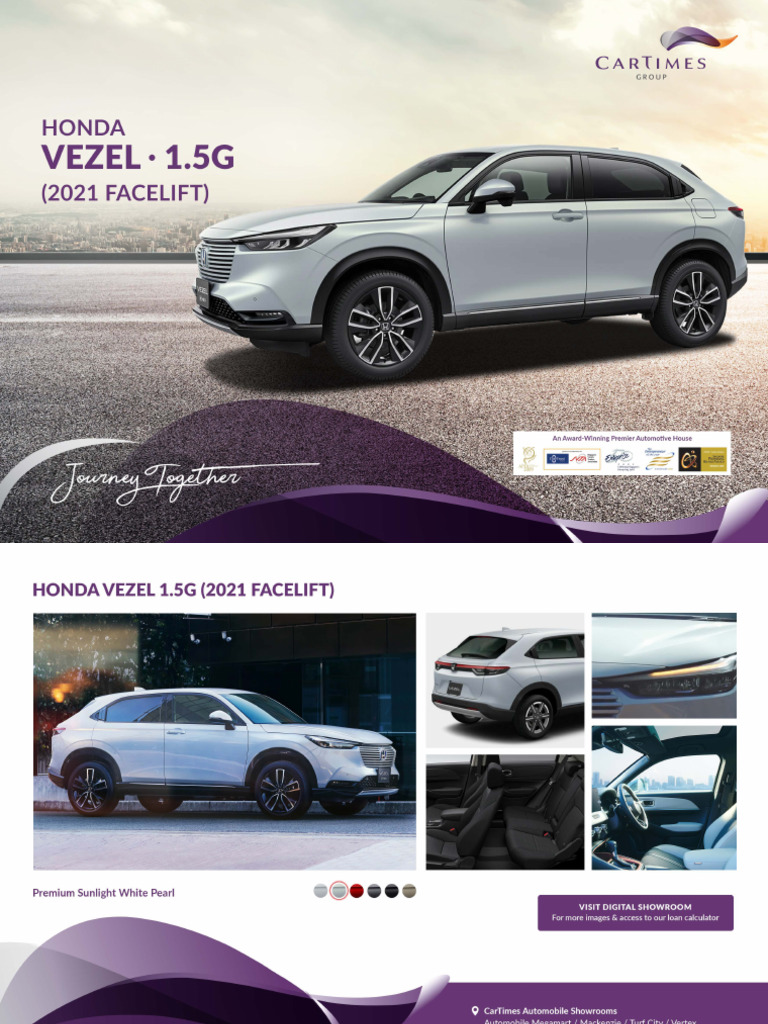 CT (2021 Facelift) Honda Vezel 1.5G 5 | PDF