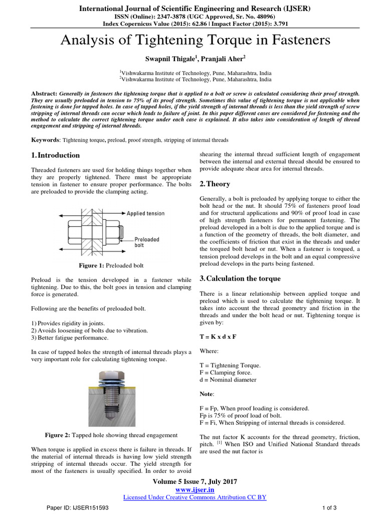 IJSER151593 | PDF | Screw | Mechanical Engineering