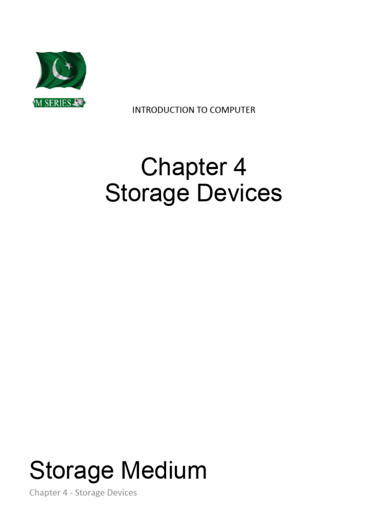 Ch-04 (Comp) - Storage Devices | PDF | Computer Data Storage | Solid State Drive