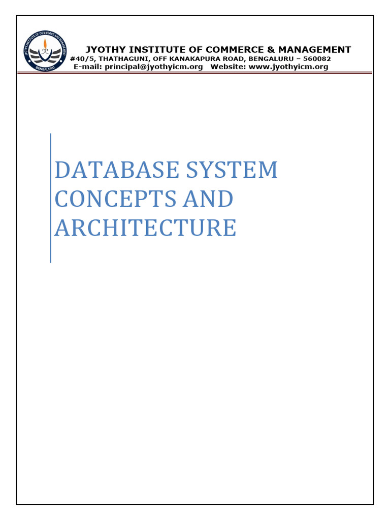 Unit1 Chap2 Notes Dbms | PDF | Databases | Relational Database Unit1 Chap2 Notes Dbms | PDF | Databases | Relational Database