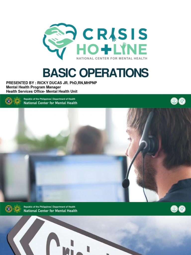 Mental Health Crisis Hotline Operations | PDF | Behavioural Sciences ...