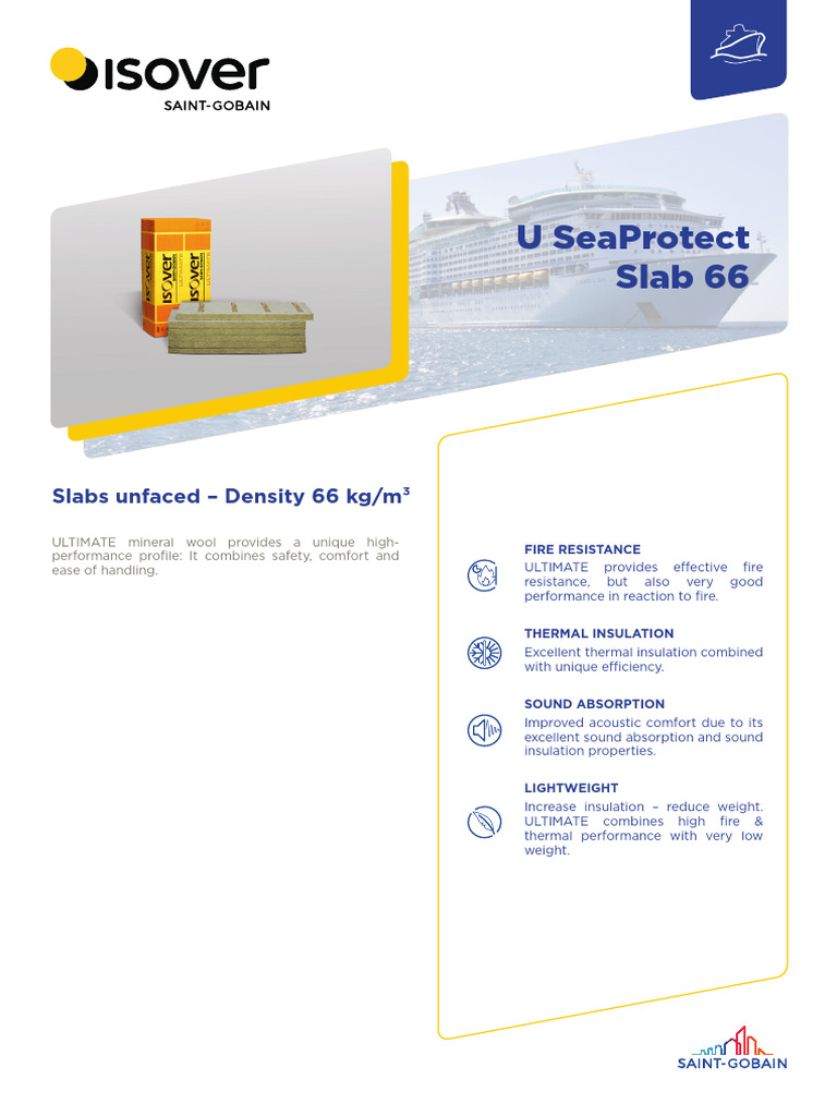 TDS U SeaProtect Slab 66 | PDF | Thermal Insulation | Building Engineering