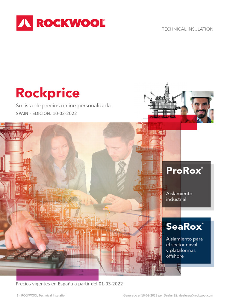 Rockwool RTI | PDF | Materiales | Aisladores
