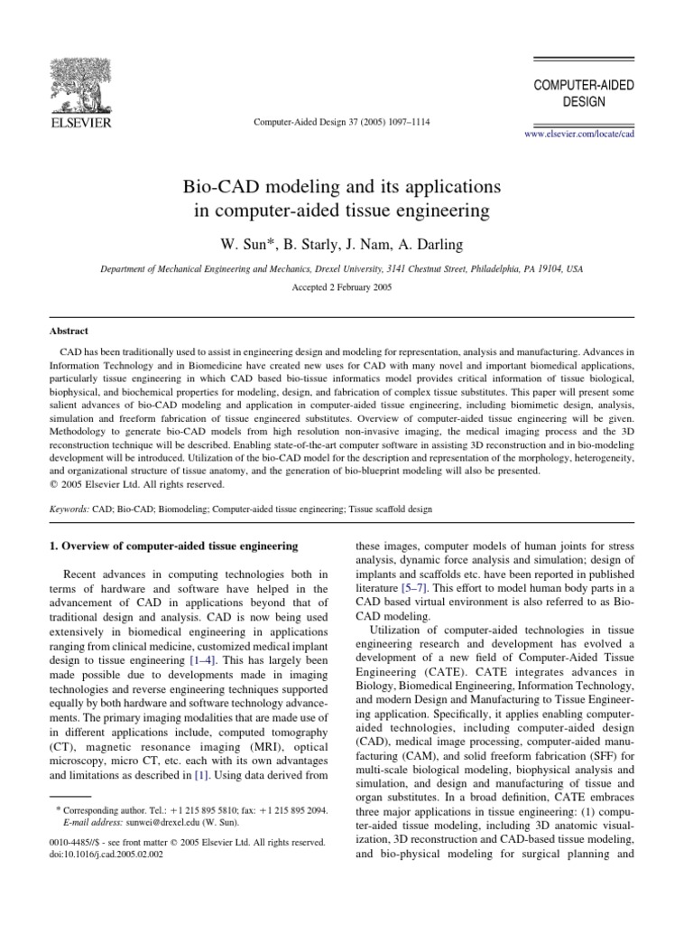 CAD in Bio Medical | PDF
