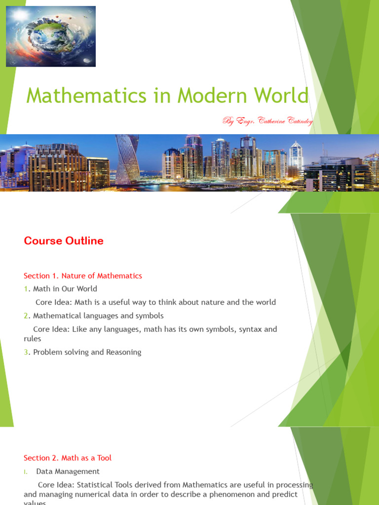 Mathematics in Today's World | PDF | Mathematics | Pattern