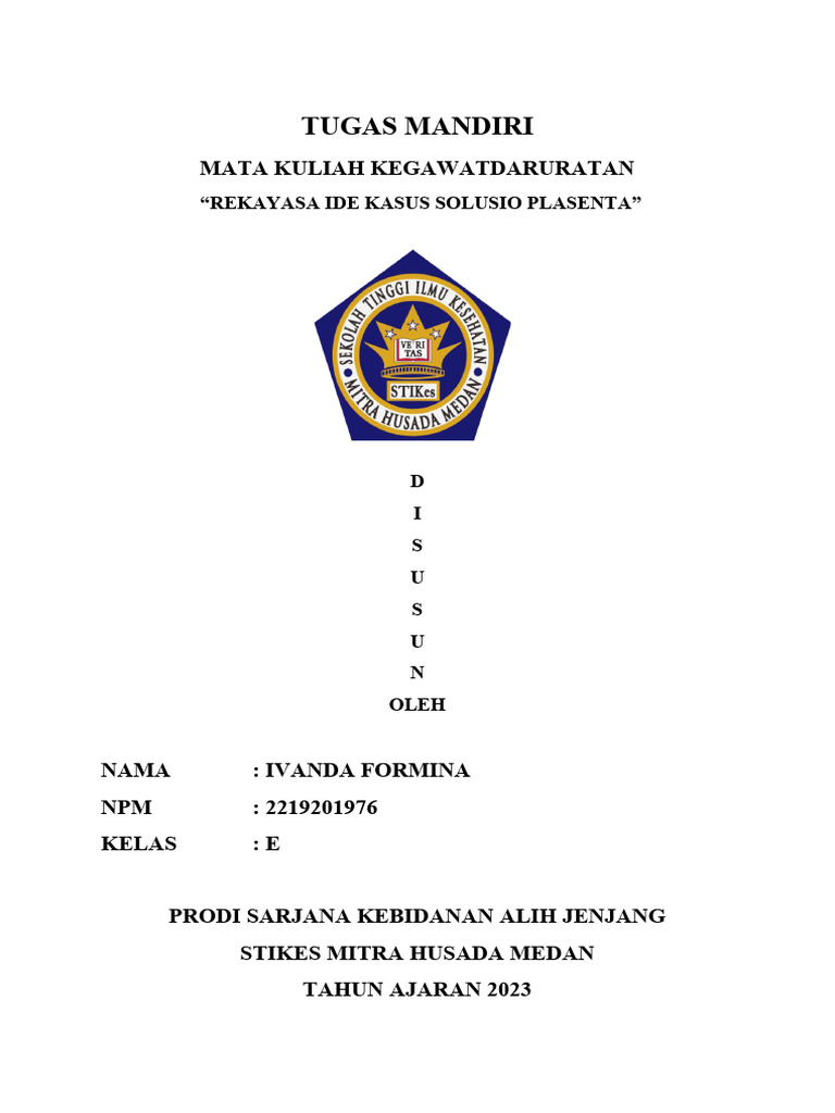 RPS 5. Ivanda Formina - Rekayasa Ide | PDF | Kesehatan Holistik