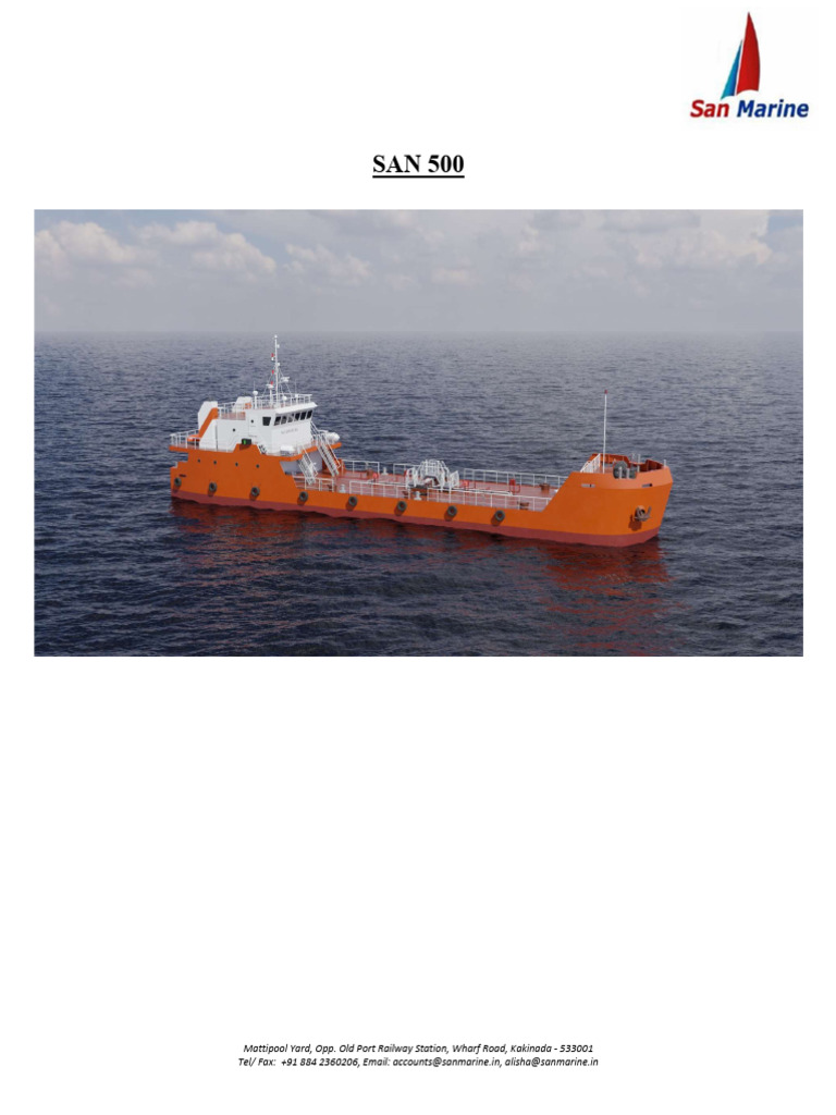 SAN 500 Specs | PDF | Ships | Freight Transport