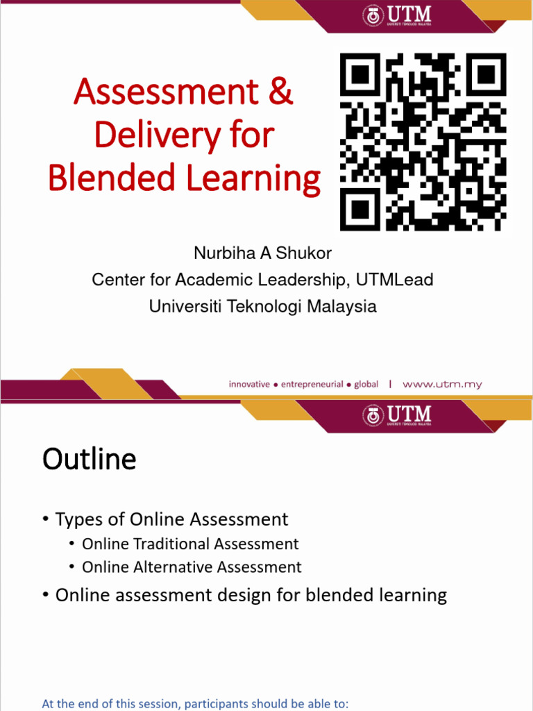 Delivery and Assessment For Blended Learning S | PDF | Learning | Teaching