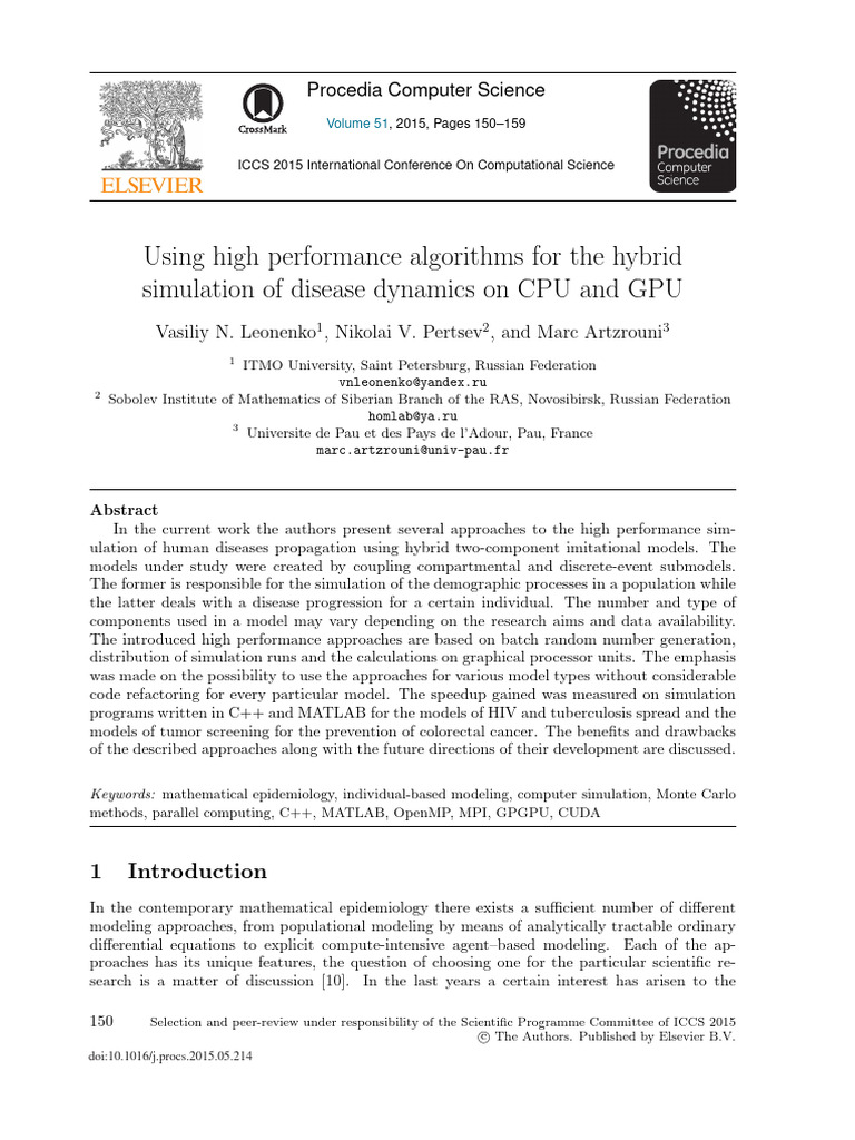 Using High Performance Algorithms For The Hybrid Simulat - 2015 ...