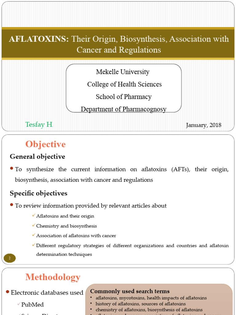 Aflatoxin Presentation | PDF