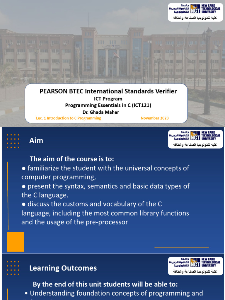 Lecture 1 | Download Free PDF | Reserved Word | C (Programming Language)