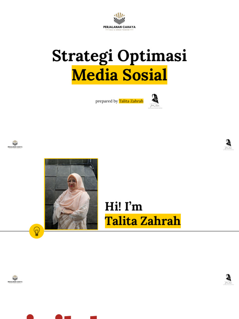 Strategi Optimasi Media Sosial - Cahaya Umrah & Haji | PDF | Human ...
