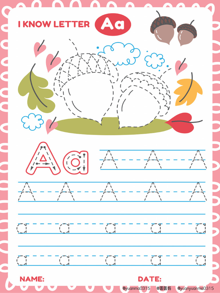 AA007-26 Letters Worksheet2 | PDF