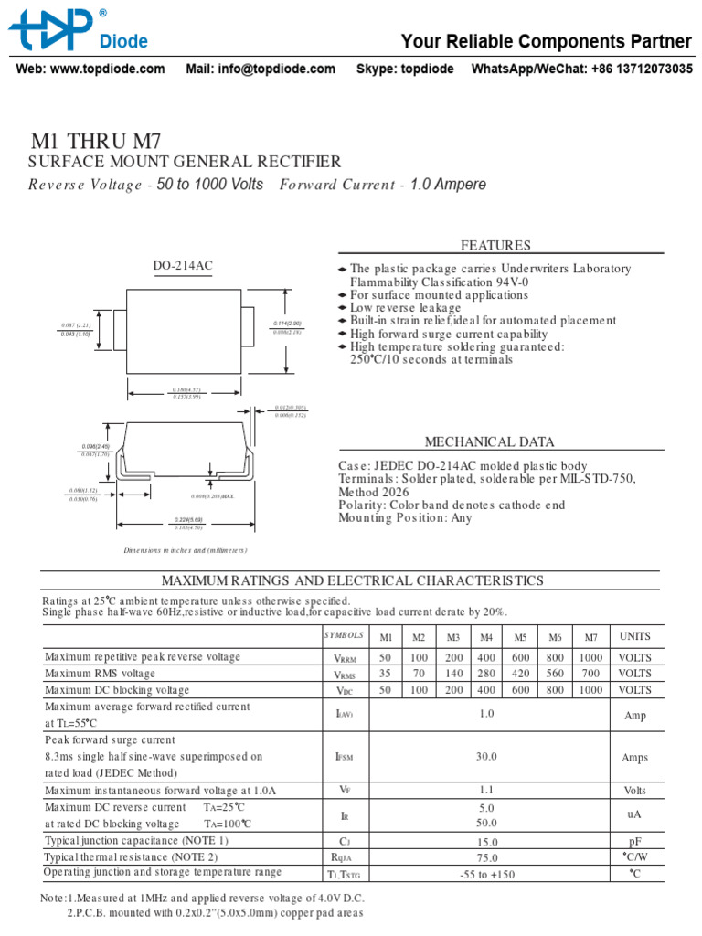 Diode Rectifier m7 - 402344 | PDF | Rectifier | Diode