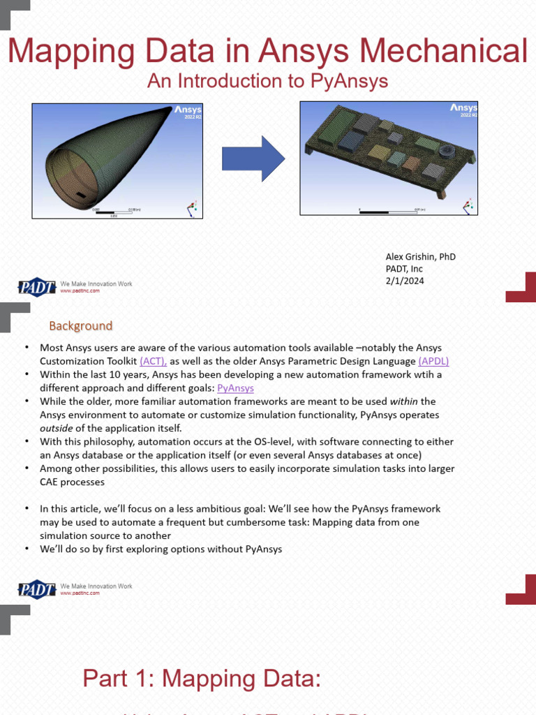 Efficient Data Mapping and PyAnsys r2 | PDF | Microsoft Excel ...