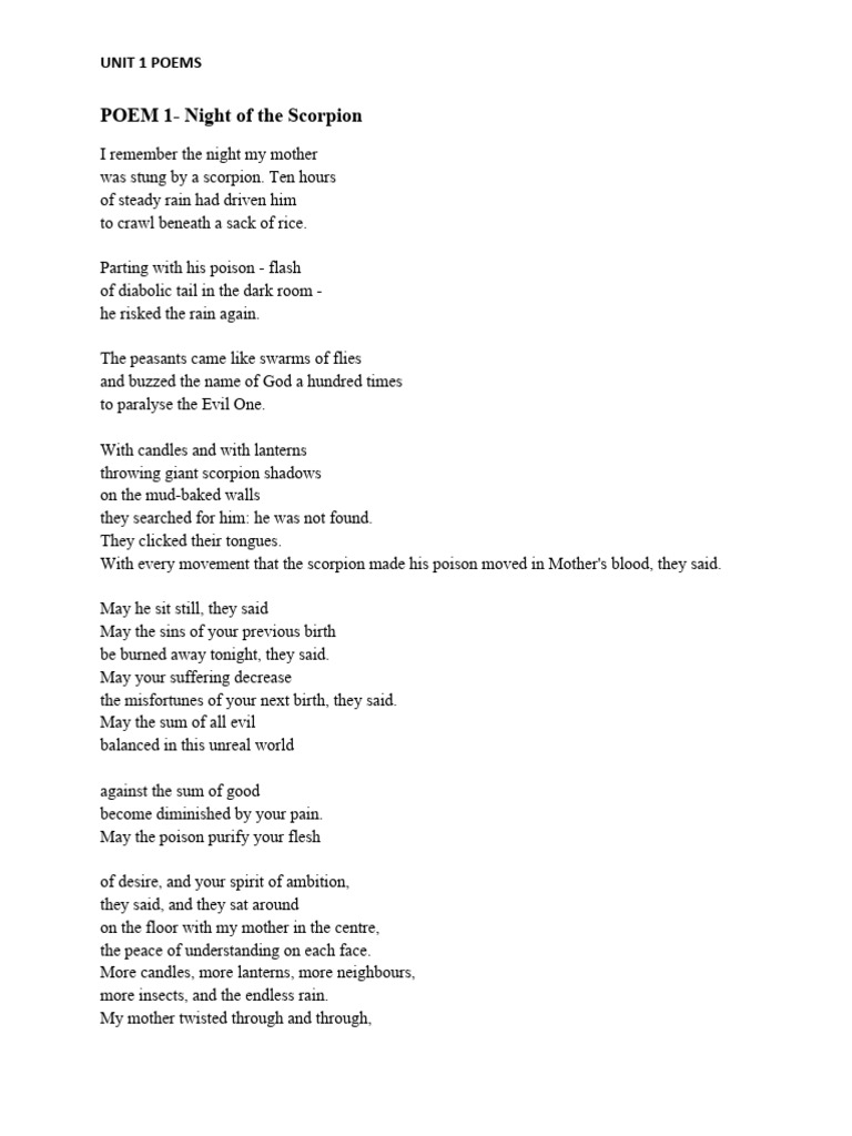 2nd Sem English Language Poem | PDF | Poetry