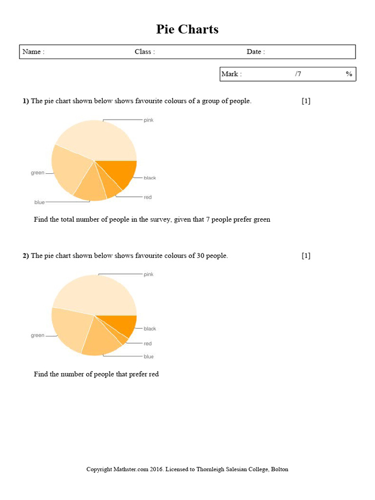 Pie Charts - 3 | PDF | Vehicles | Motor Vehicle