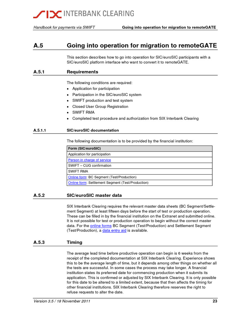 SWIFT Handbook Pages 23 | PDF | Computing | Information Technology