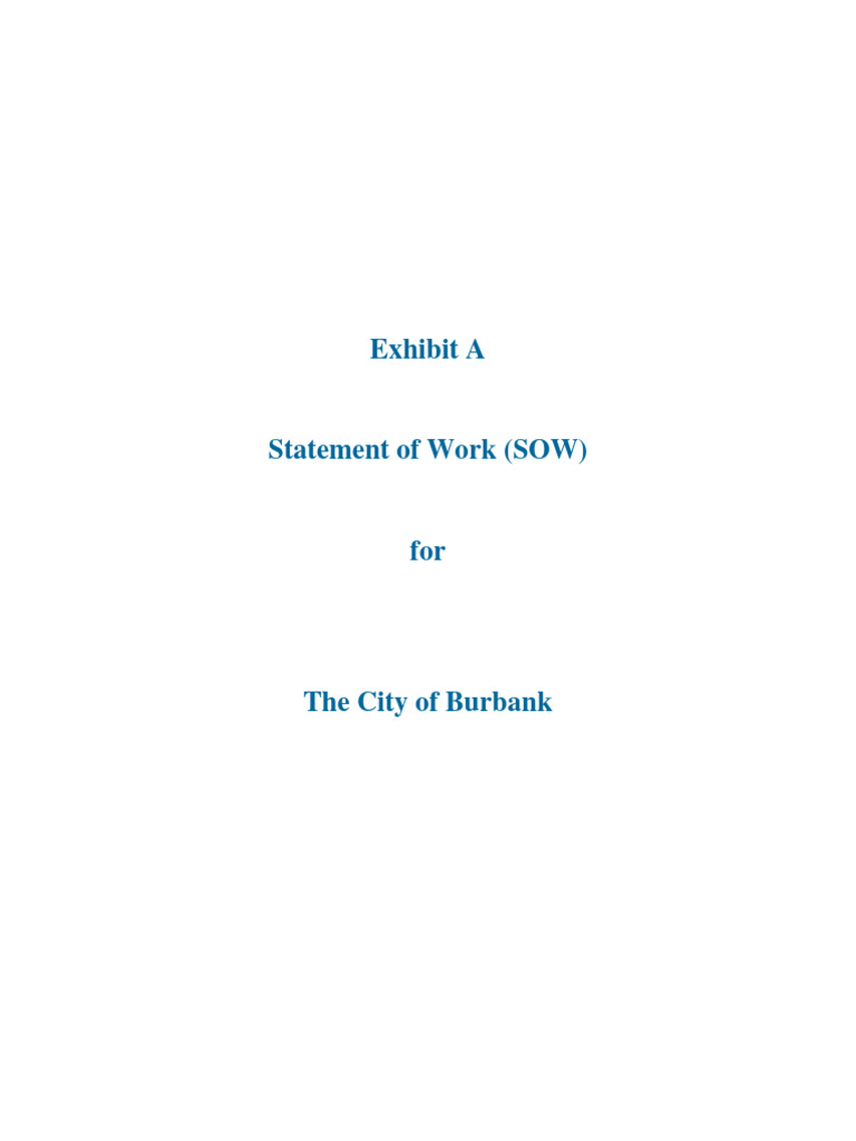 Example of Statement of Work - Template | PDF | Computer Network ...