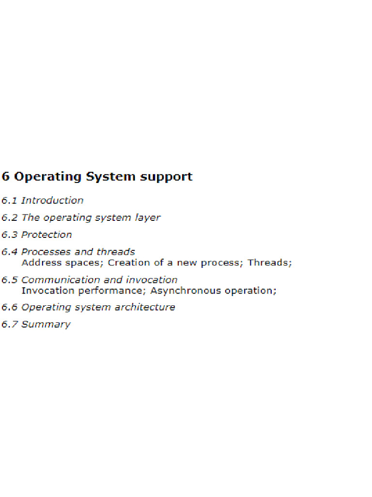 6 Operating System Support | PDF