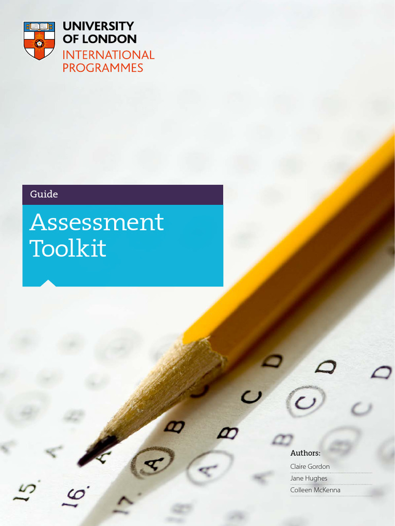Assessment Toolkit I 2015 | PDF | Educational Assessment | Educational ...