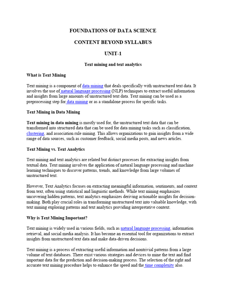 FDS-Content Beyond Syllabus | PDF | Statistical Hypothesis Testing ...