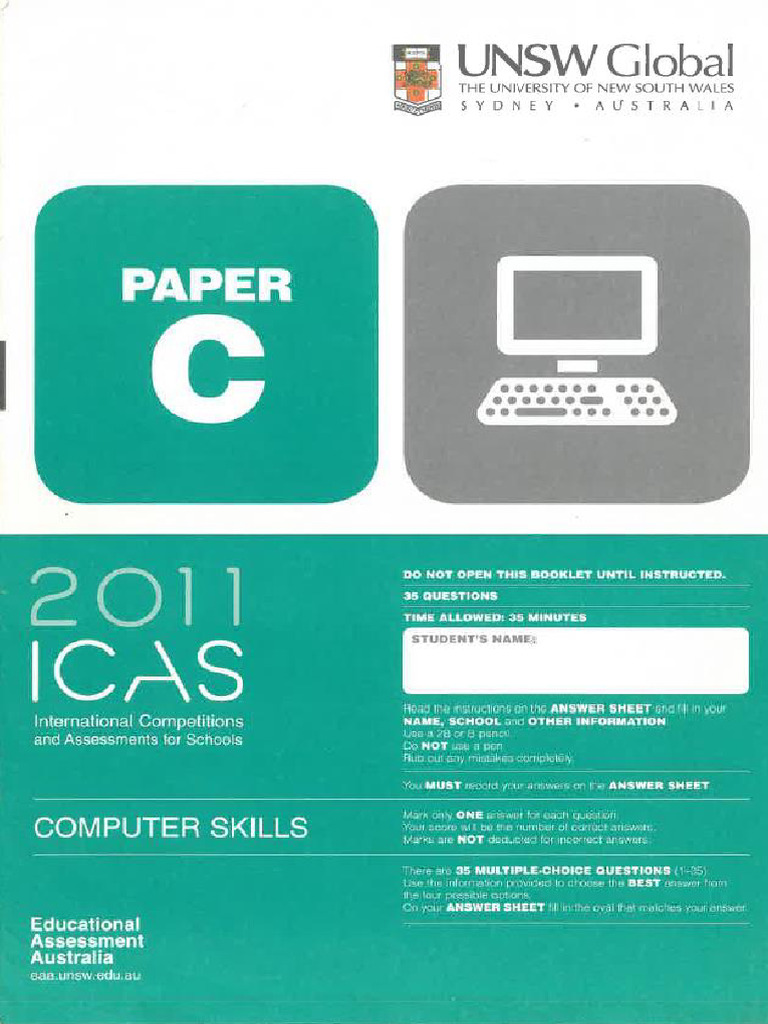 DT Icas Paper C 2011 | PDF