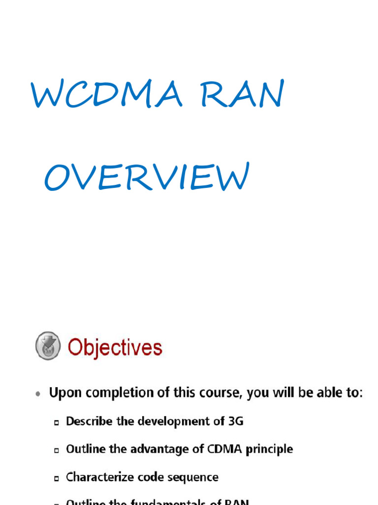 WCDMA Overview | PDF | Computer Network | Gsm