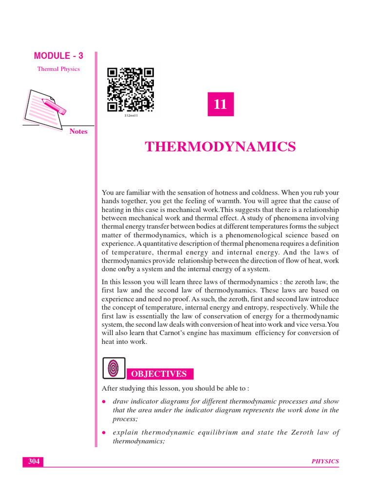 312 Physics Eng Lesson11 | PDF | Heat | Thermodynamics