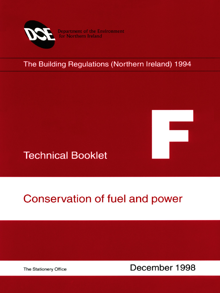 Technical Booklet F (1998) Conservation of Fuel and Power | PDF | Water ...