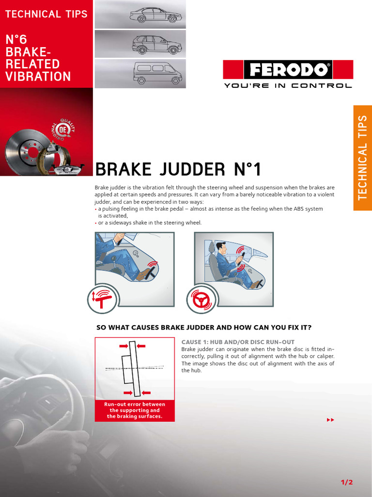 Technical Tip Brake Judder N1 | PDF | Brake | Mechanical Engineering