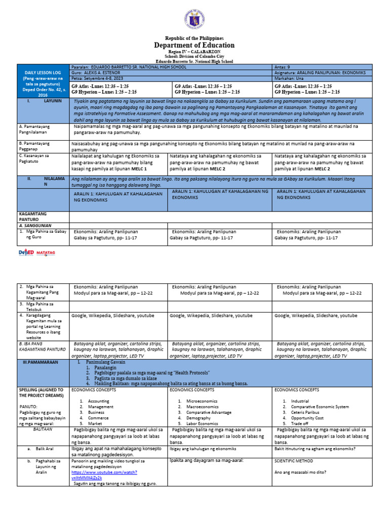 Ap 9 Dll-Q1-Week-3 | PDF