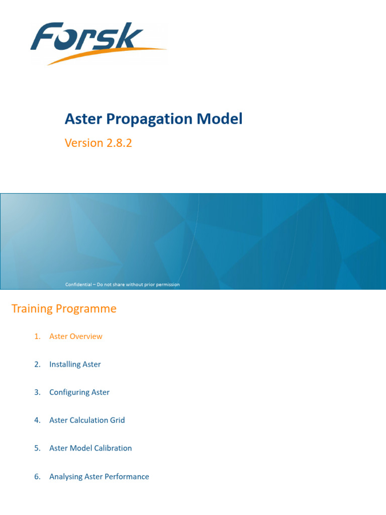 Atoll 3.5.0 Using and Calibrating Aster | PDF | Radio Propagation | Diffraction