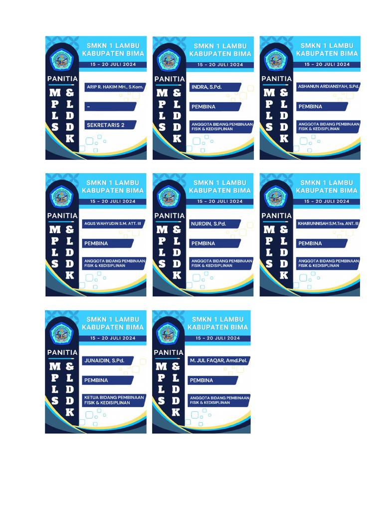 Id Card Pembina LDDK | PDF