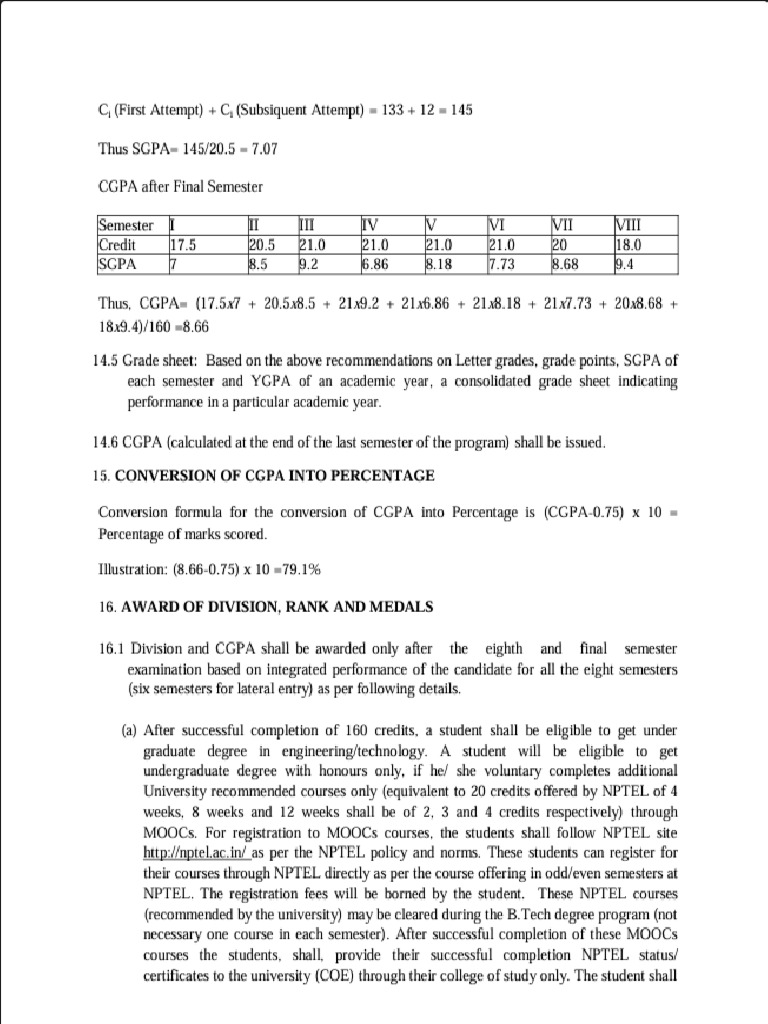Proof of Cgpa To Percentage | PDF