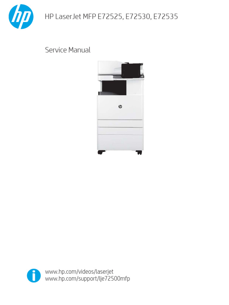 LaserJet E725 - Service Manual | PDF | Image Scanner