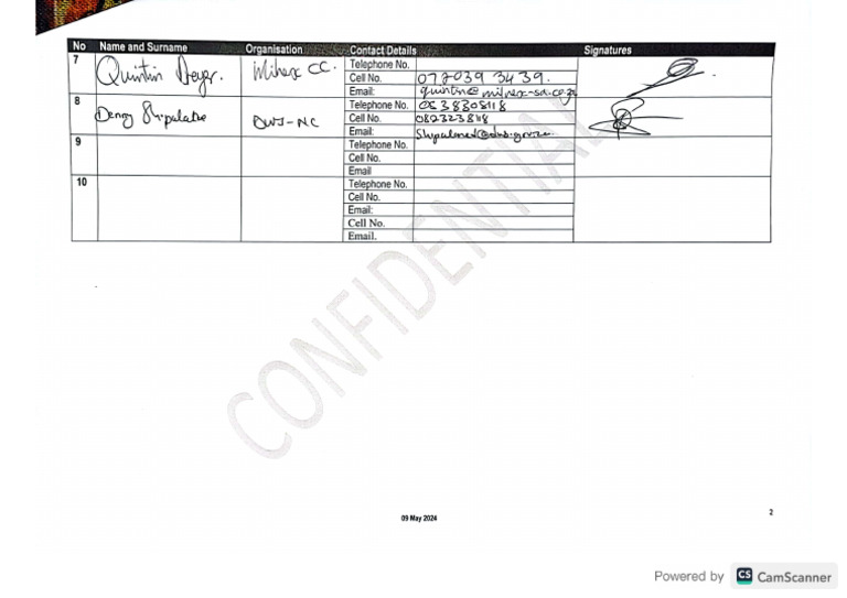 Dws Inspection - Contact Details O - Officials | PDF