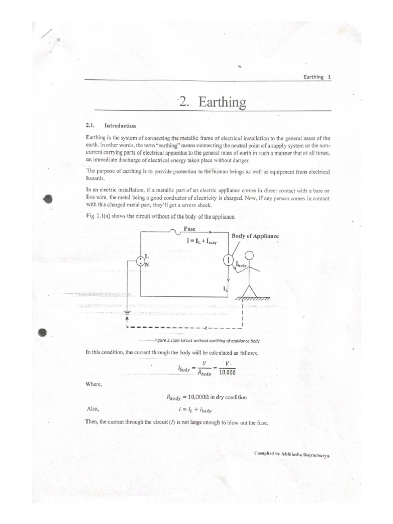Earthing | PDF