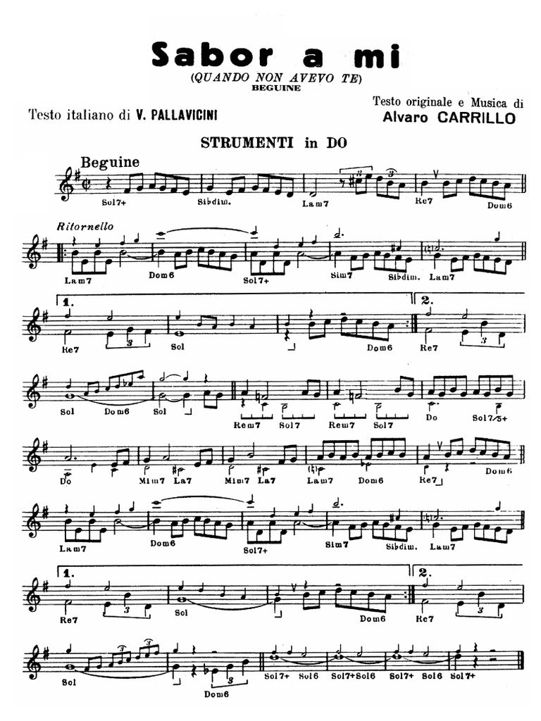 Sabor A Mi PDF | PDF