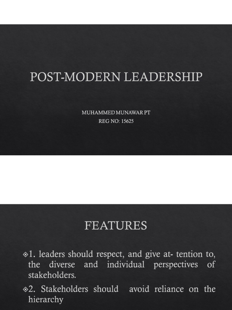 Post Modern Leadership | PDF
