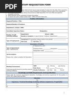 Internal Job Application Form Template | PDF