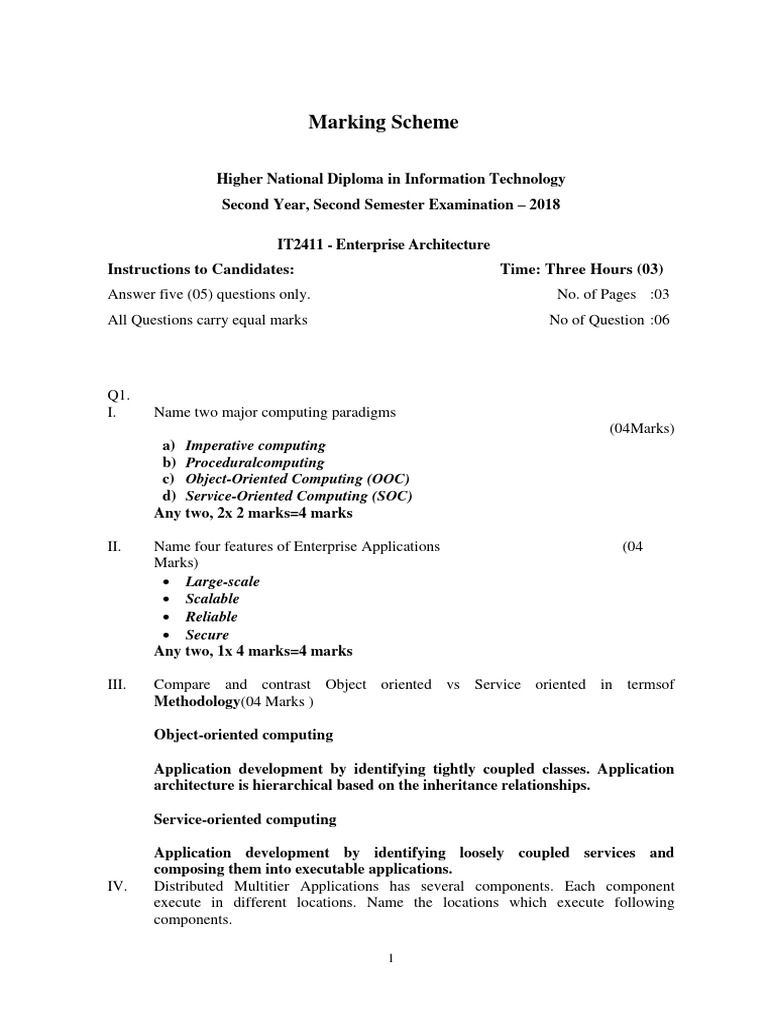 2018 Enterprise Architecture Scheme | PDF | Model–View–Controller | Xml