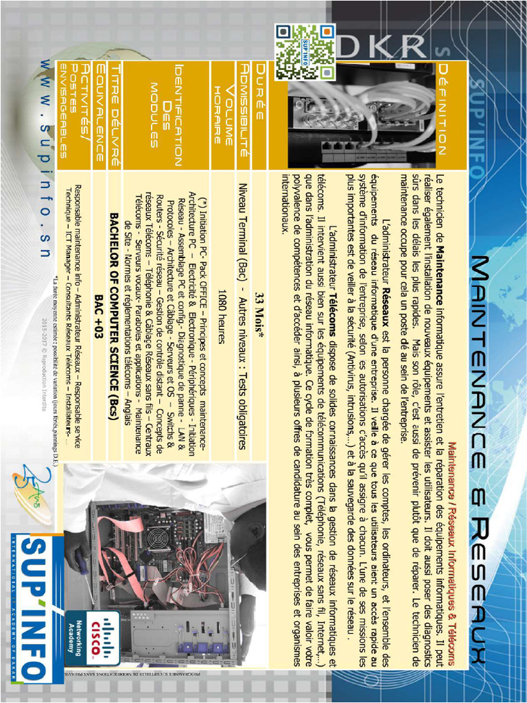 SUPINFO-F1 Maintenance Reseaux 21 | PDF