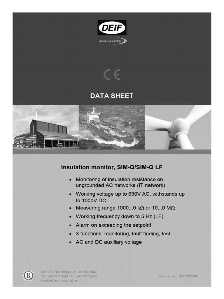 SIM-Q Data Sheet 4921230020 UK | PDF | Alternating Current | Direct Current