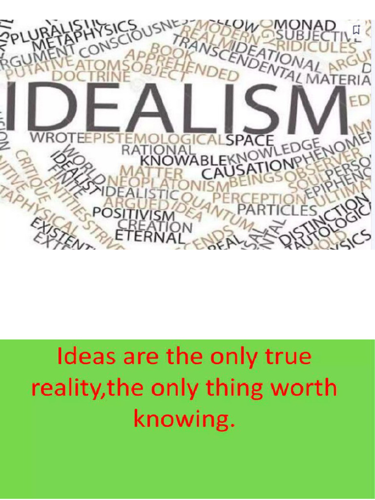 Idealism - Summer 2024 | PDF