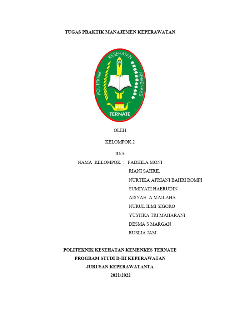 Tugas Manajemen Keperawatan Kel 2 | PDF