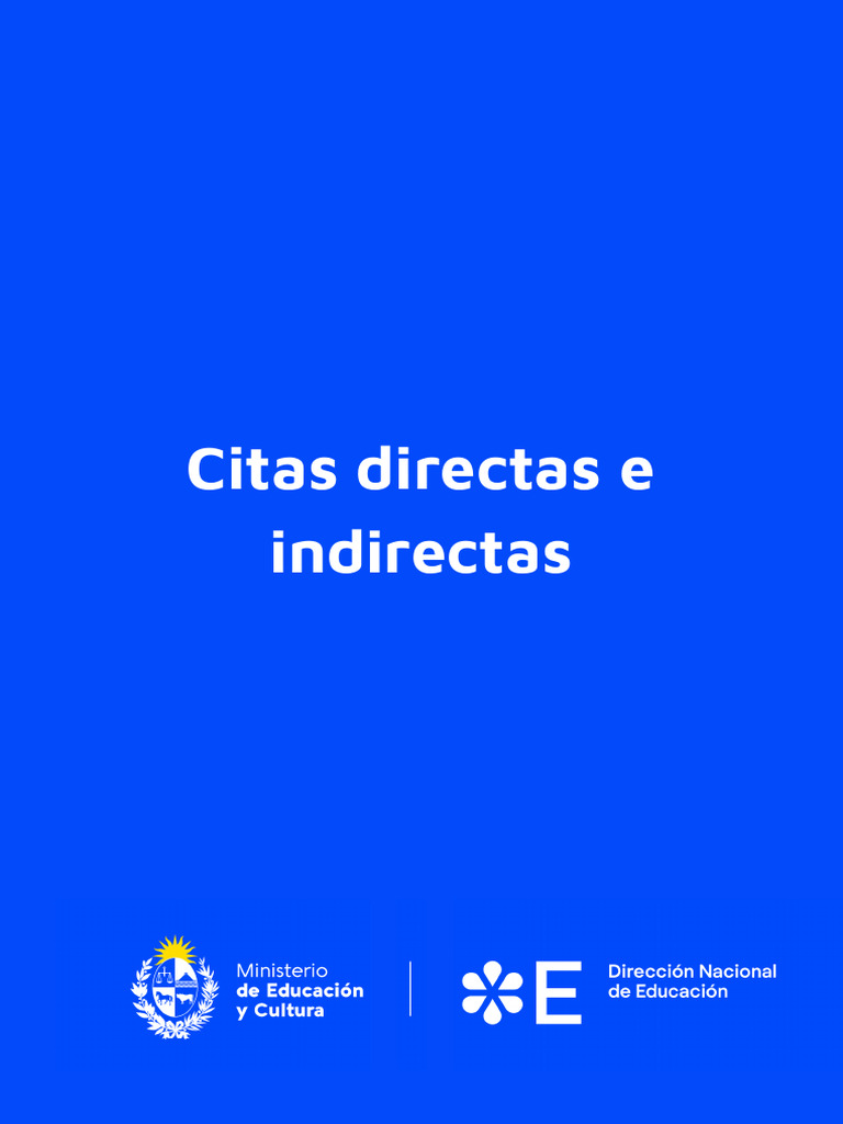 12.4. Citas Directas e Indirectas | PDF | Comillas | Radiodifusión
