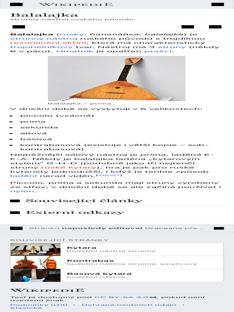 Balalajka - Wikipedie | PDF