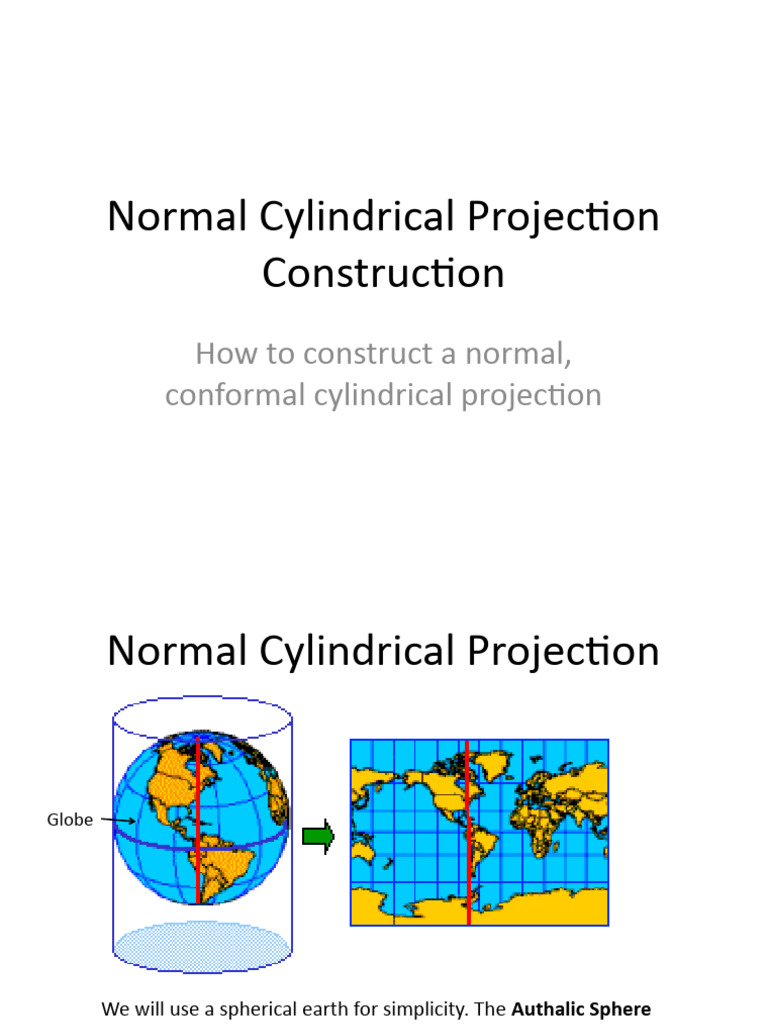 Cylindrical Projection Construction | PDF | Latitude | Cartography