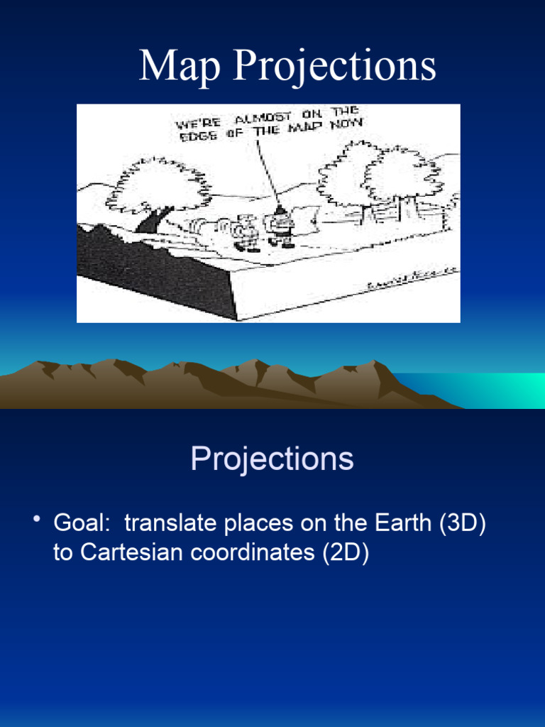 Map Projections | PDF | Cartography | Geographic Data And Information